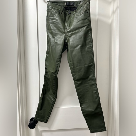 Kut from the Kloth | Pants & Jumpsuits | Green Pleather Jeans | Poshmark